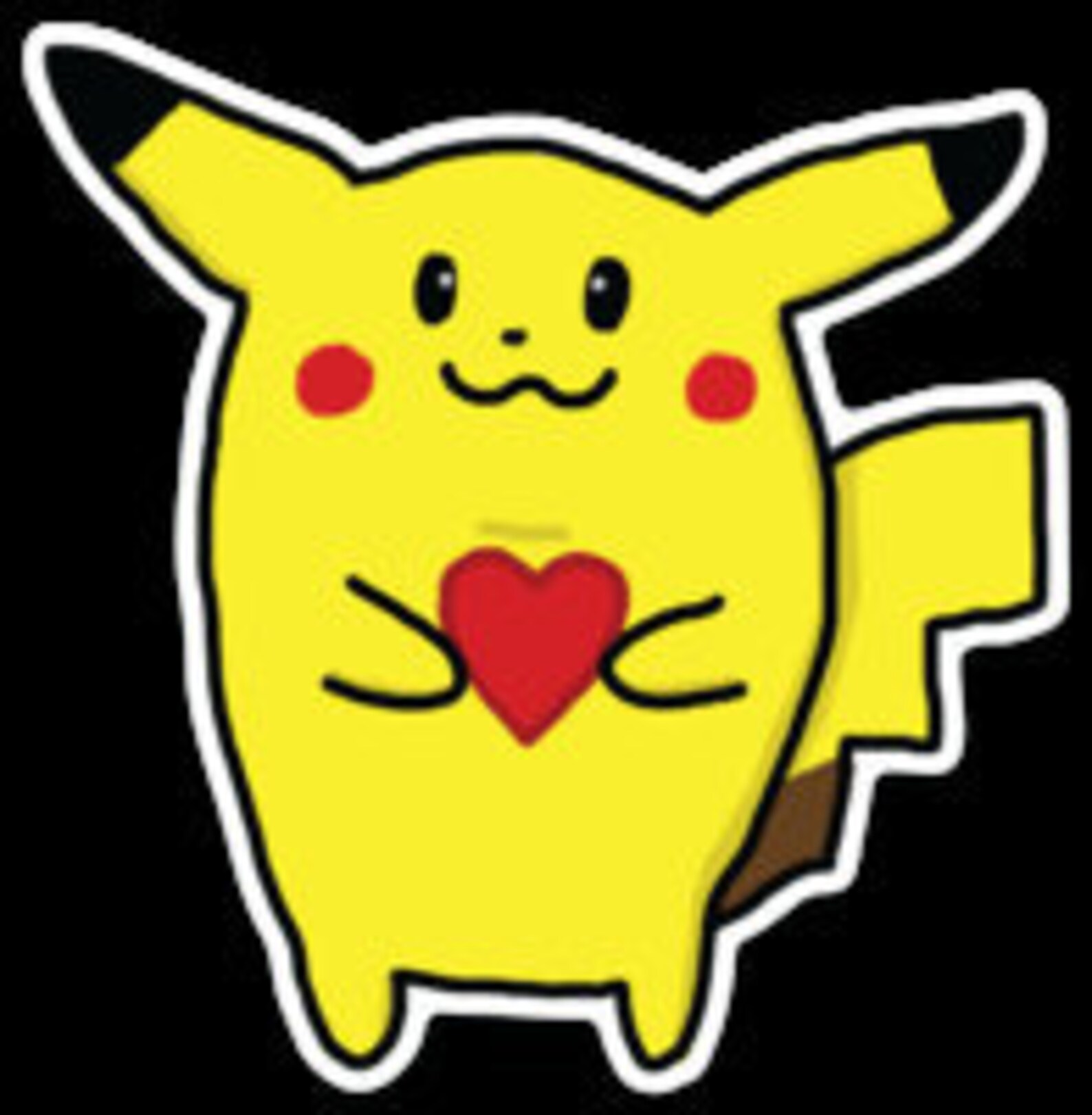 Chunky Pikachu Sticker 3x3 LIMITED RUN | Etsy