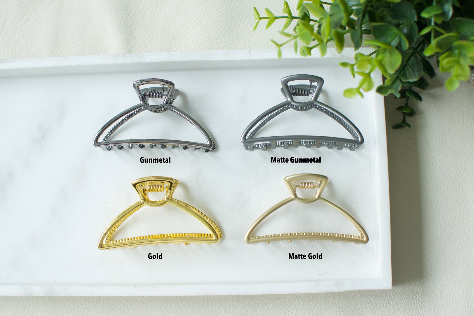 Large Metal Claw Thick Hair Clip Jaw Clip Barrette Elegant - Etsy