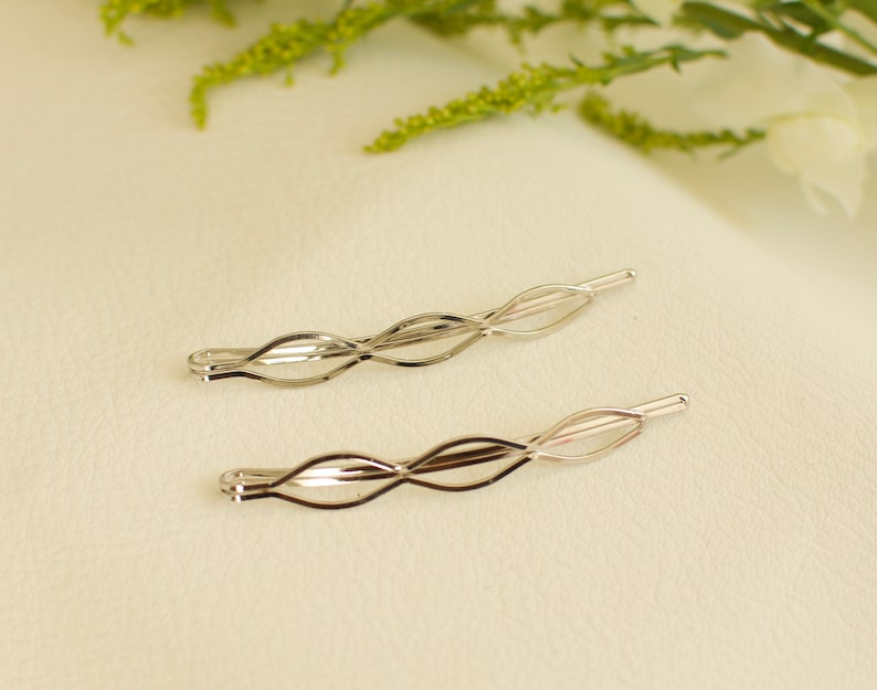 Infinity Bobby Pin Infinity Hair Clip Minimalist Bobby Pin | Etsy