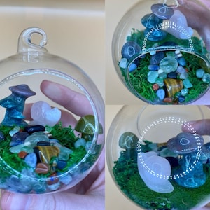Crystal Cottage Fairy Terrariums Cottage Core Crystals Mushroom ...
