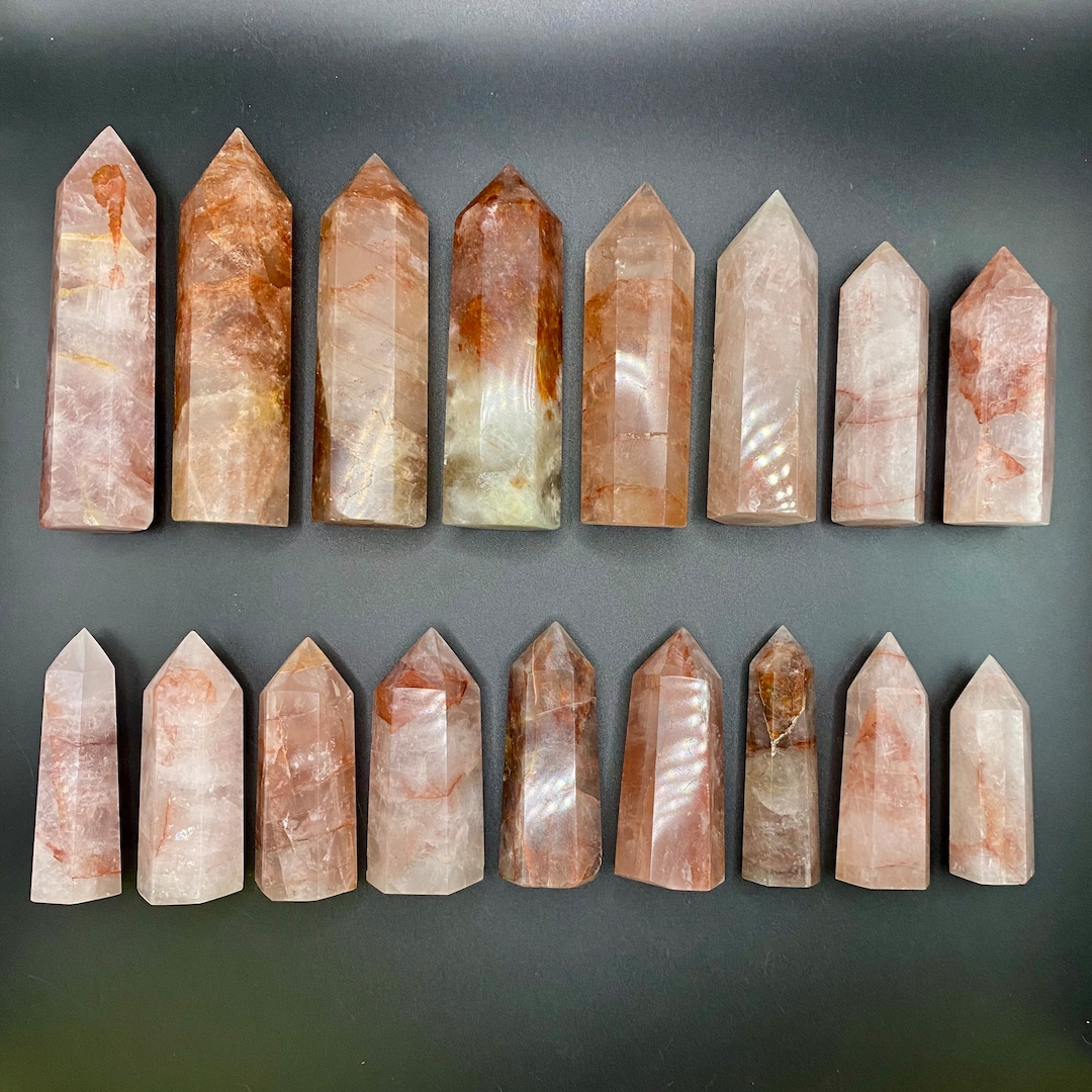 Fire Quarts Towers| Choose Your Tower| Crystals| Carvings - Etsy