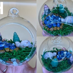 Crystal Cottage Fairy Terrariums Cottage Core Crystals Mushroom ...