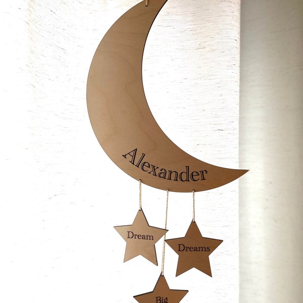 Moon Name Sign - Etsy