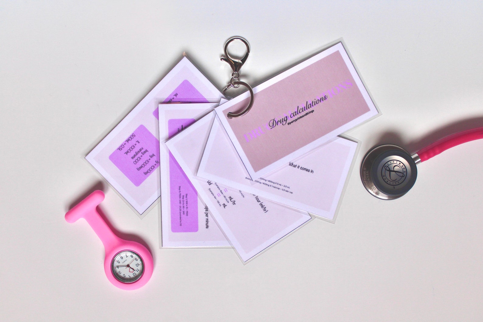 Flash Cards Drug/medicine Calculation Pocket Sized Cards Dosage ...