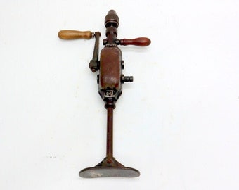 Antique Brace Drill Wood Handled Hand Drill USA No 310 Still Functions ...