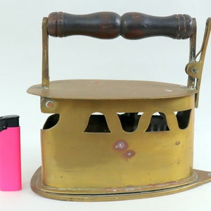 Antique Brass Charcoal Iron, Circa 1920. - Etsy