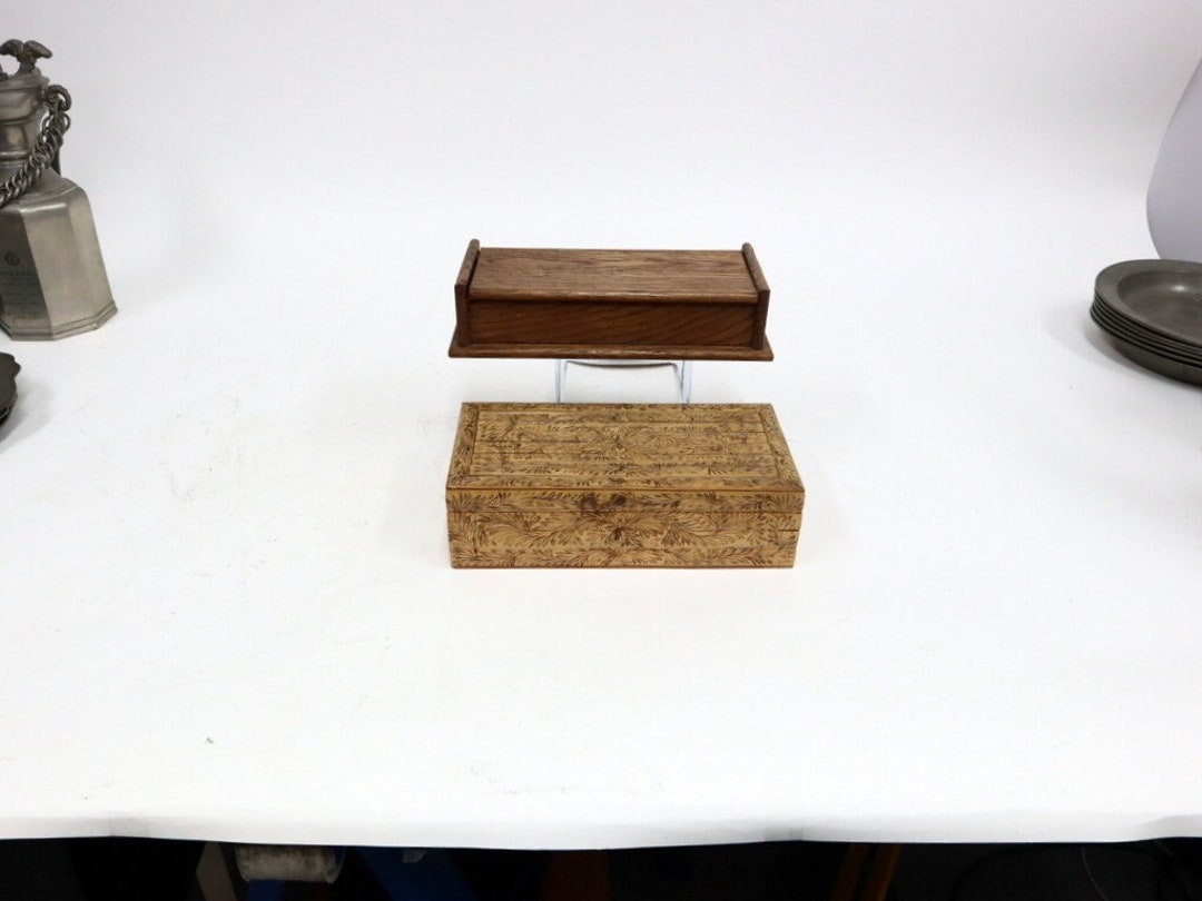 Two Handmade Wooden Storage Boxes - Etsy