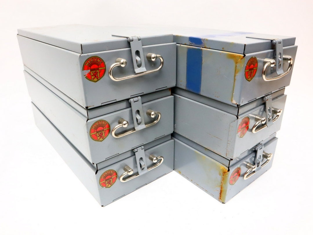Six Pieces of Vintage Bank Vault Drawers With Lockable Flap Lids. - Etsy