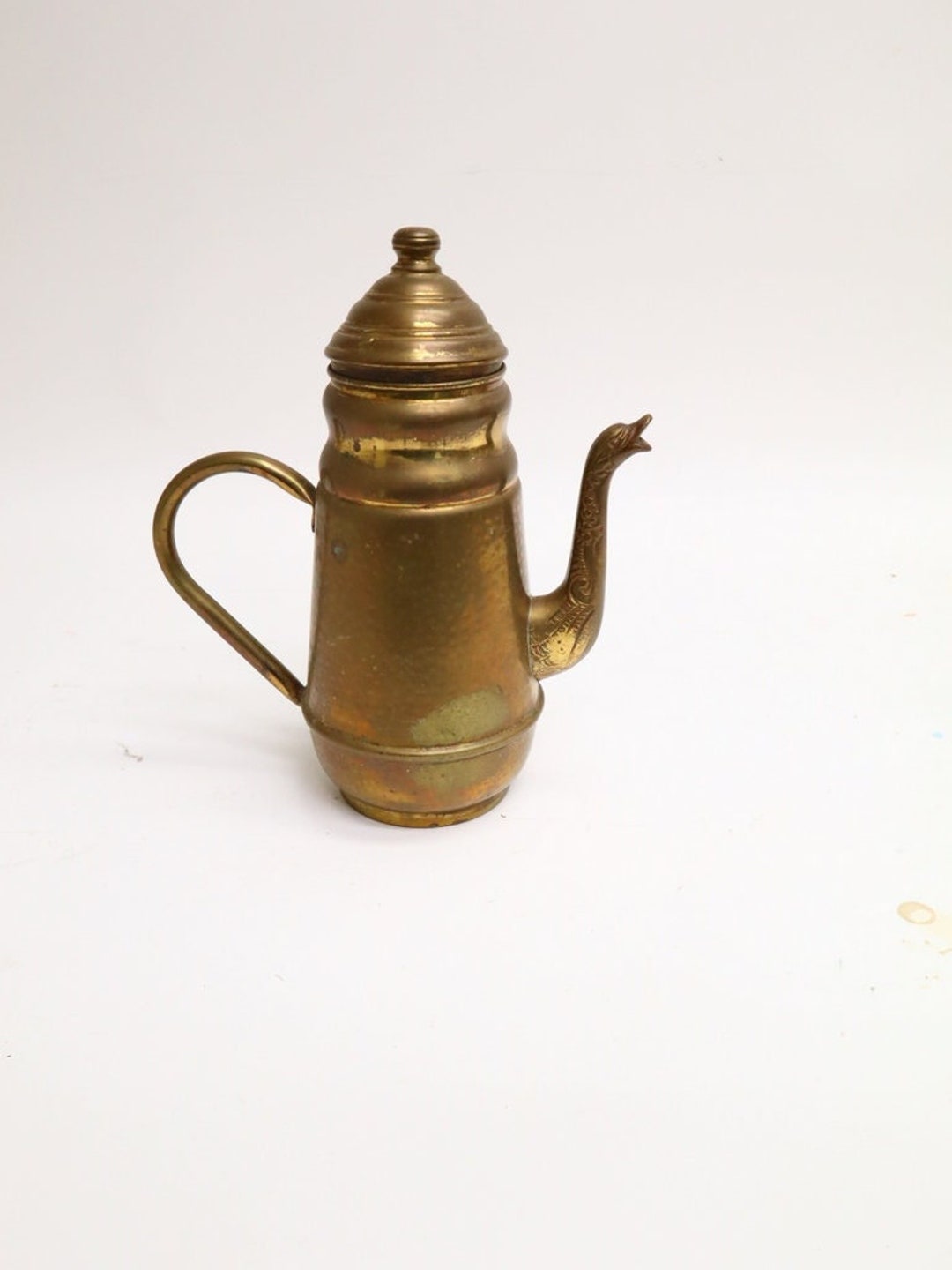 Antique Brass Coffee Pot. - Etsy