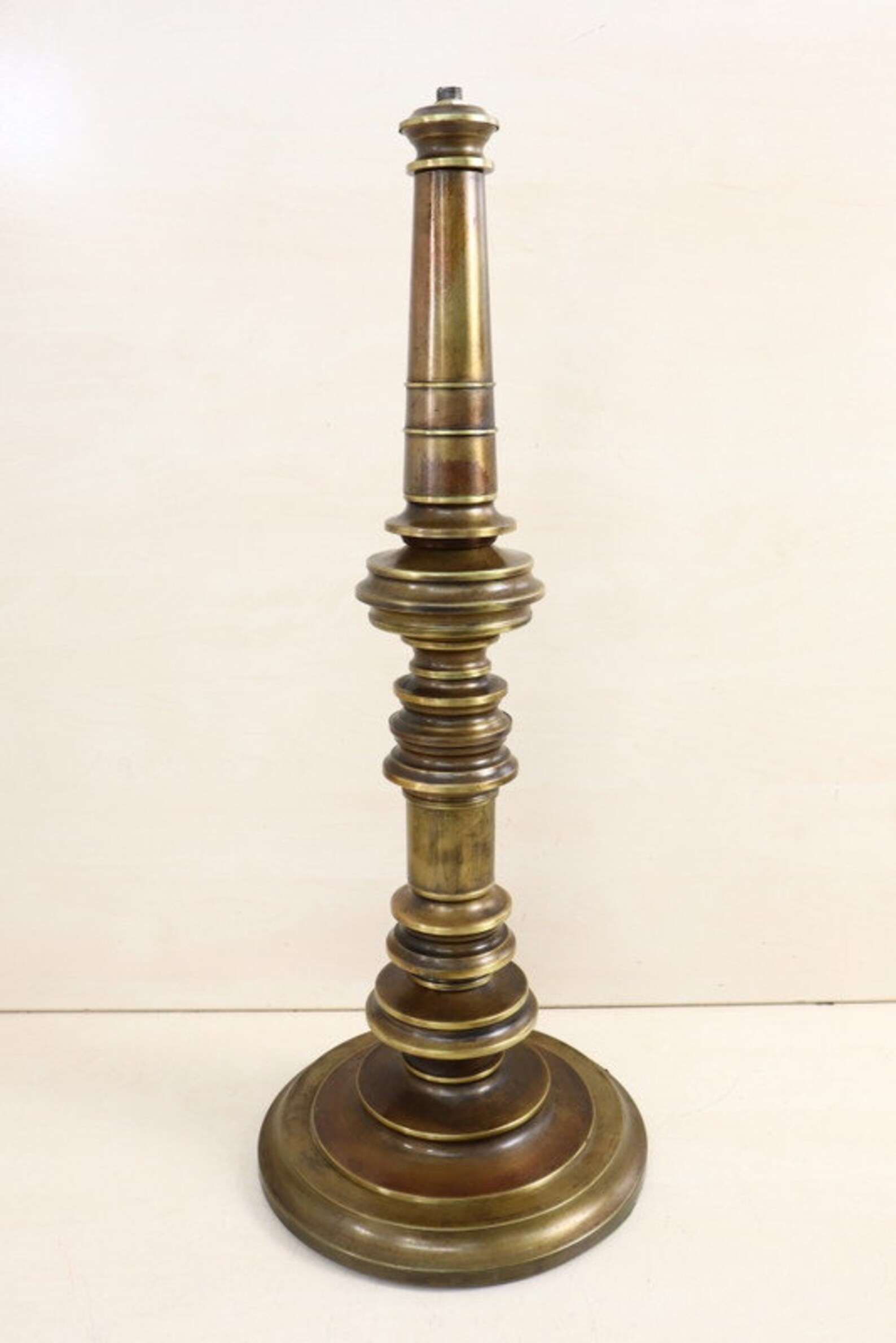 Antique Bronze Lamp Stand With Cast Iron Weighted Bottom - Etsy