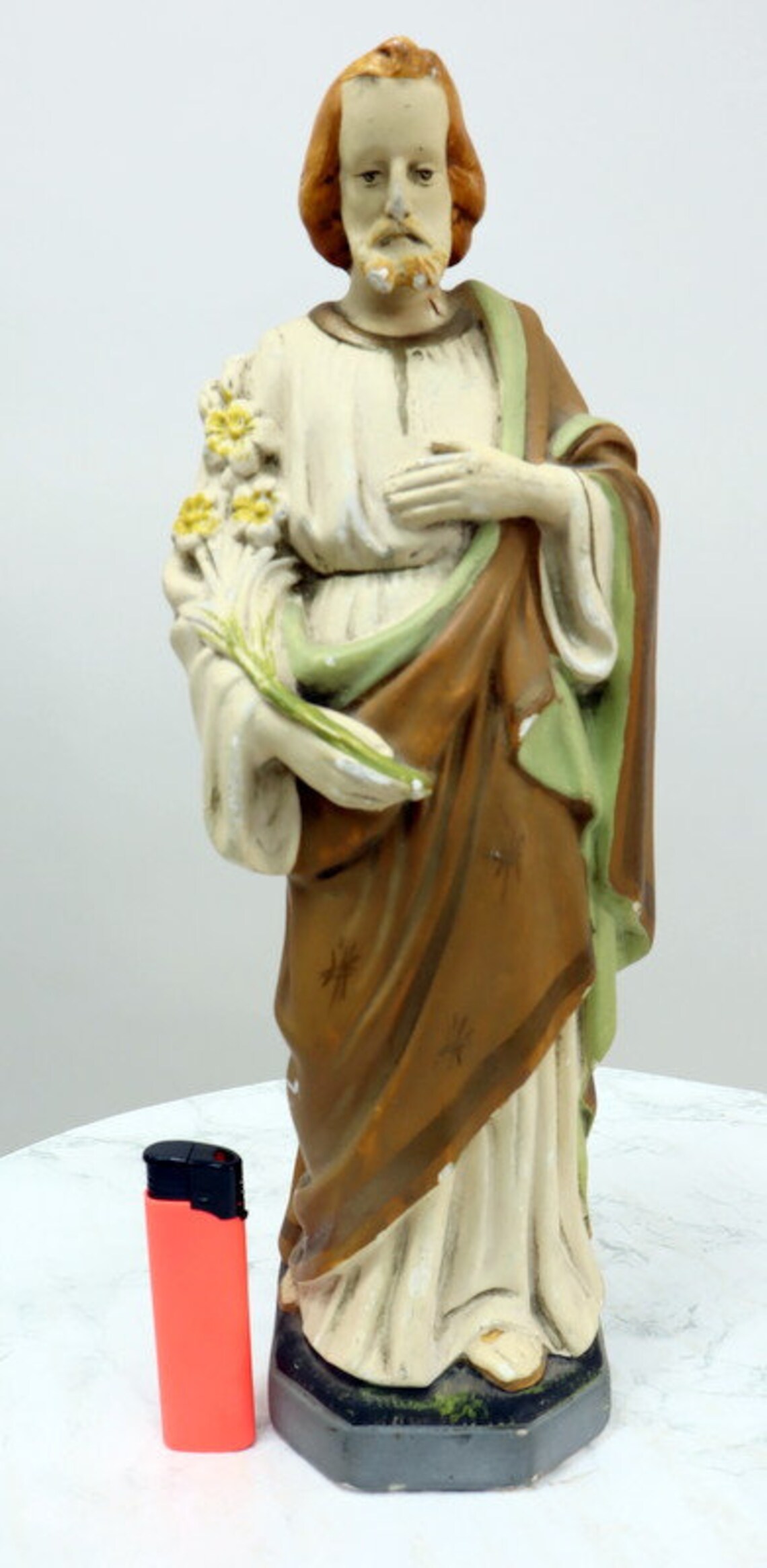 Antique Plaster Statue of Saints. - Etsy