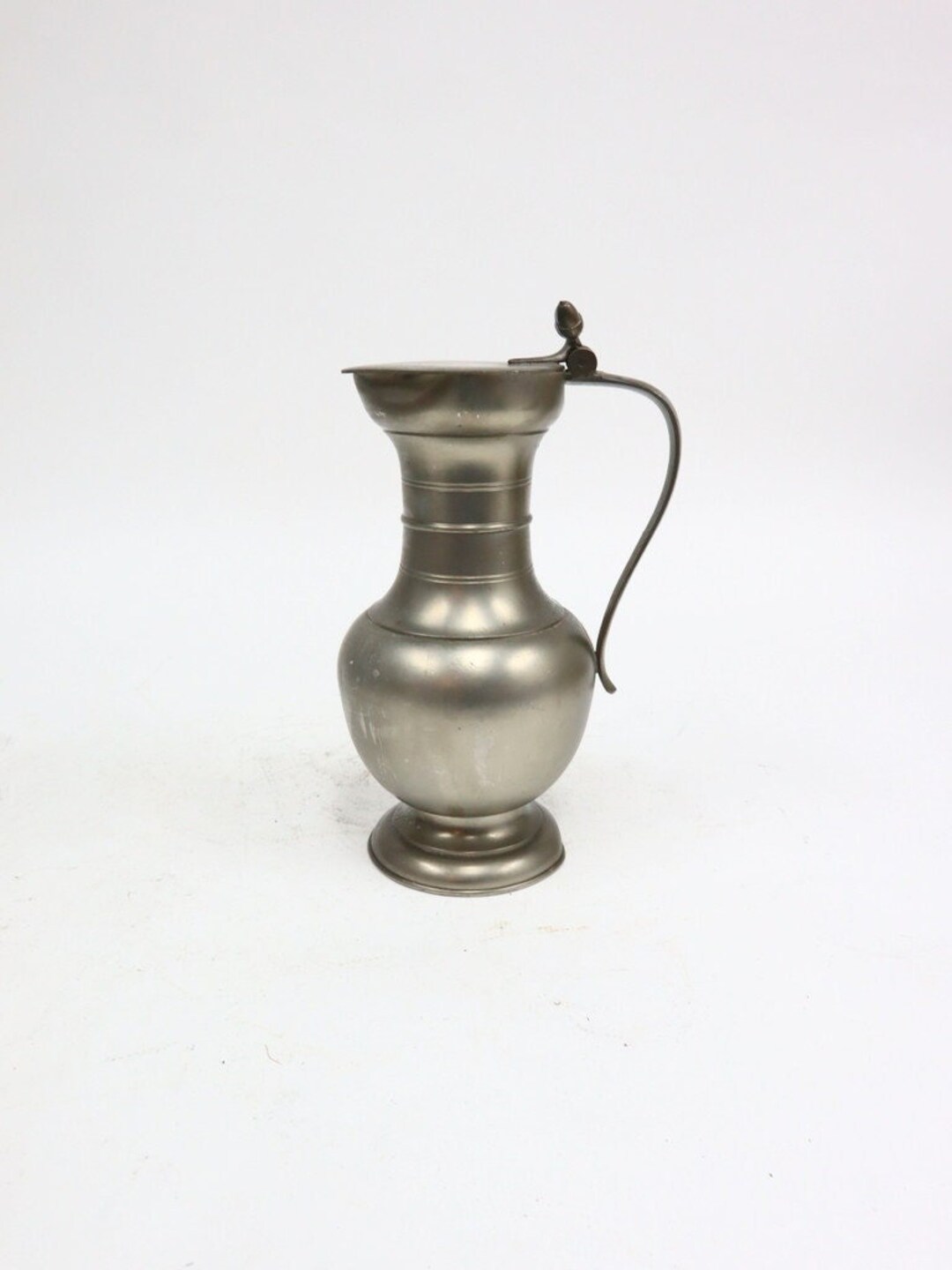 Antique Pewter Pitcher With Valve Lid and Acorns - Etsy