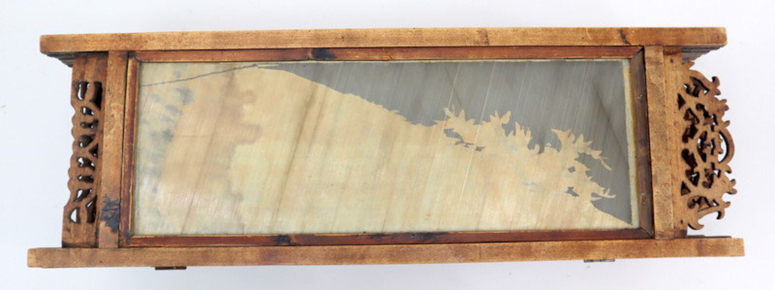 Antique Chinese Eight-stroke Wooden Table Screen With Clamped | Etsy