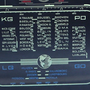 Antique Glass Dial for Radio With Display Channels. - Etsy