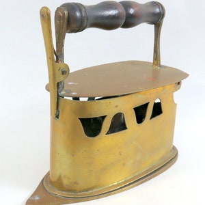 Antique Brass Charcoal Iron, Circa 1920. - Etsy