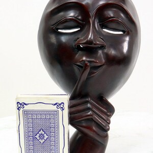 Ceramic Statue of a "silent" Figure. - Etsy