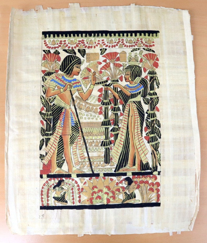 Original Papyrus Painting Signed by Artist | Etsy