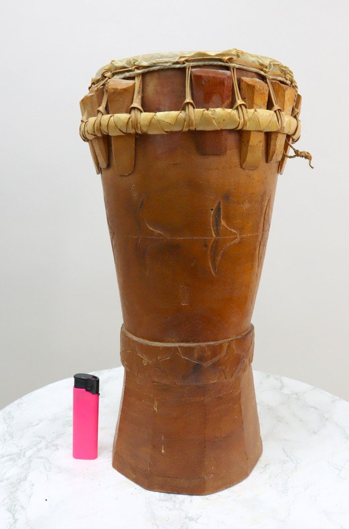 Vintage African Drum Handmade. - Etsy
