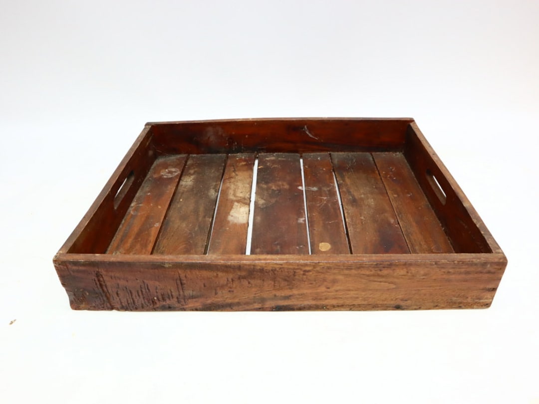 Antique Oak Chest / Serving Tray - Etsy