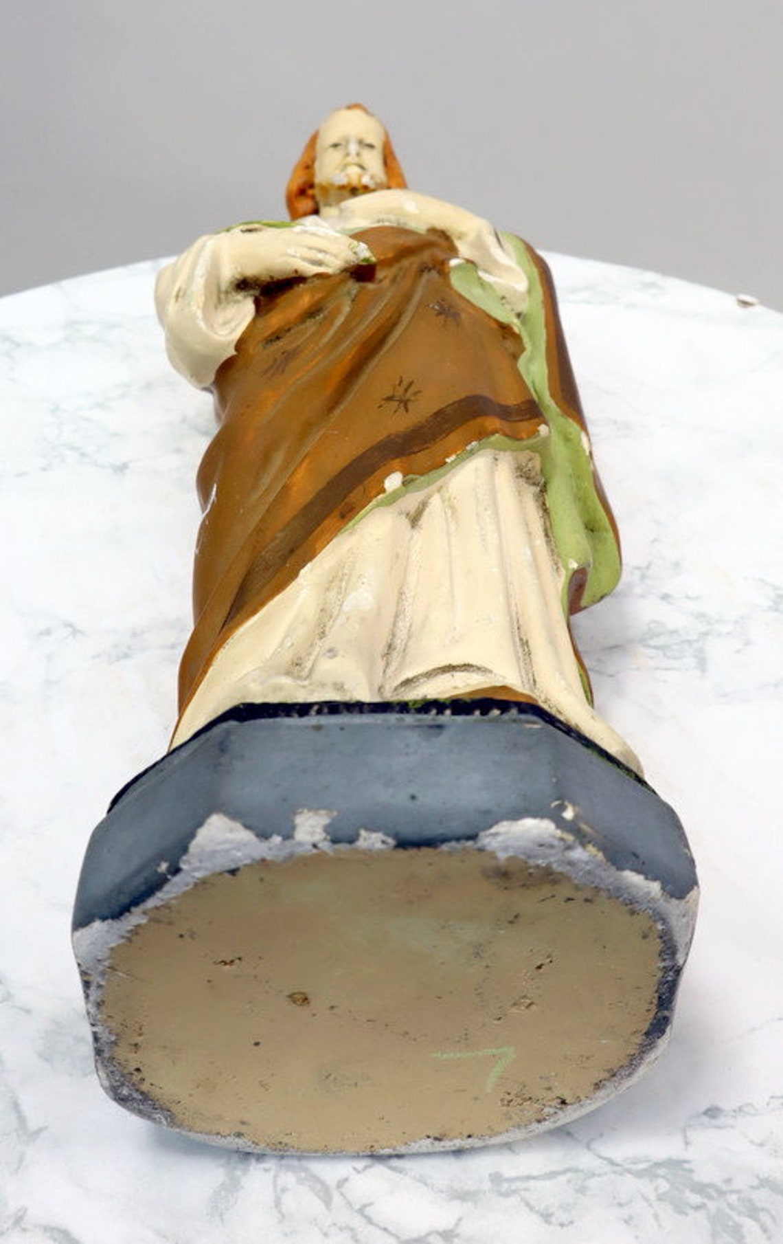 Antique Plaster Statue of Saints. | Etsy