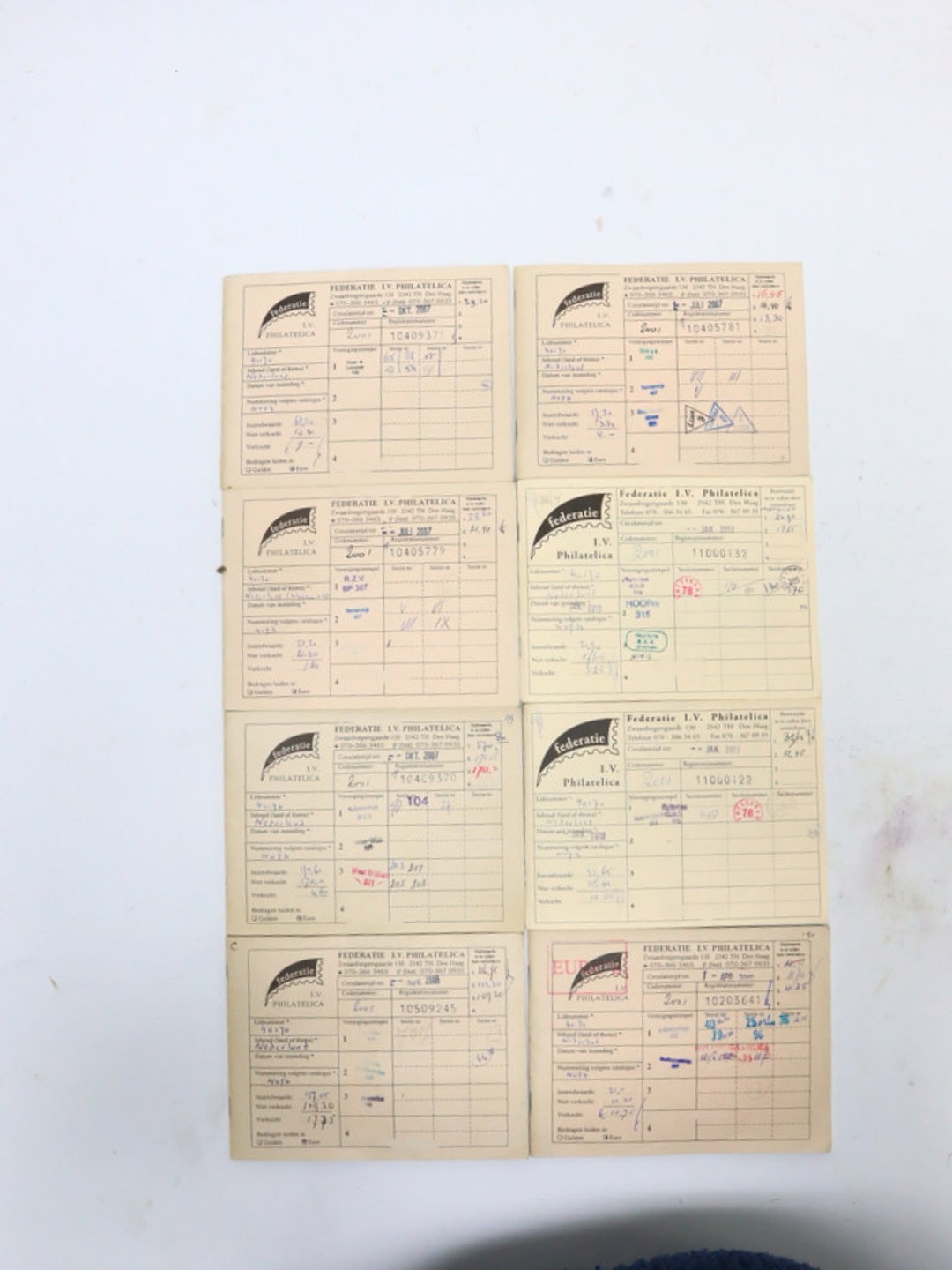 Set of Circular Postage Stamp Booklets (8 Sets) - Etsy