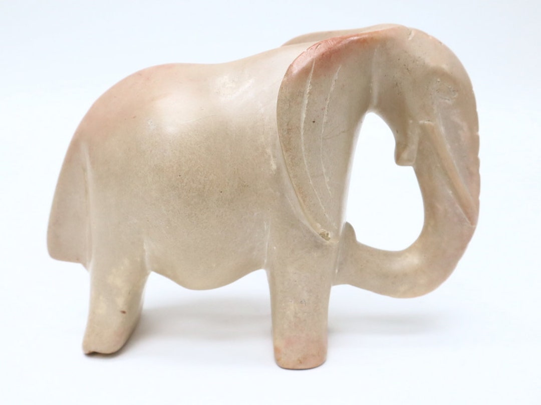 Hand Carved Soapstone ELEPHANT - Etsy