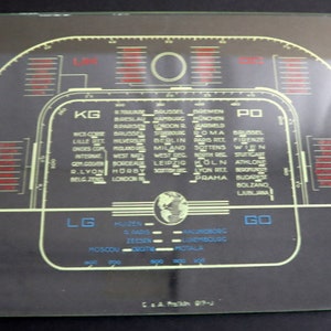 Antique Glass Dial for Radio With Display Channels. - Etsy