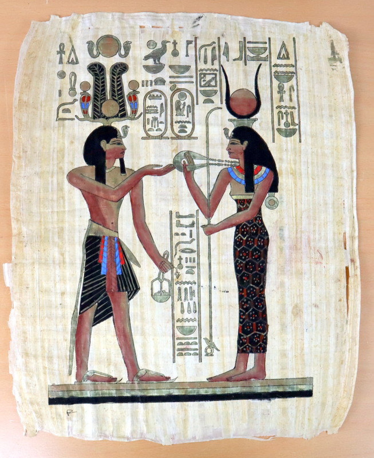 Original Papyrus Painting Signed by Artist - Etsy UK