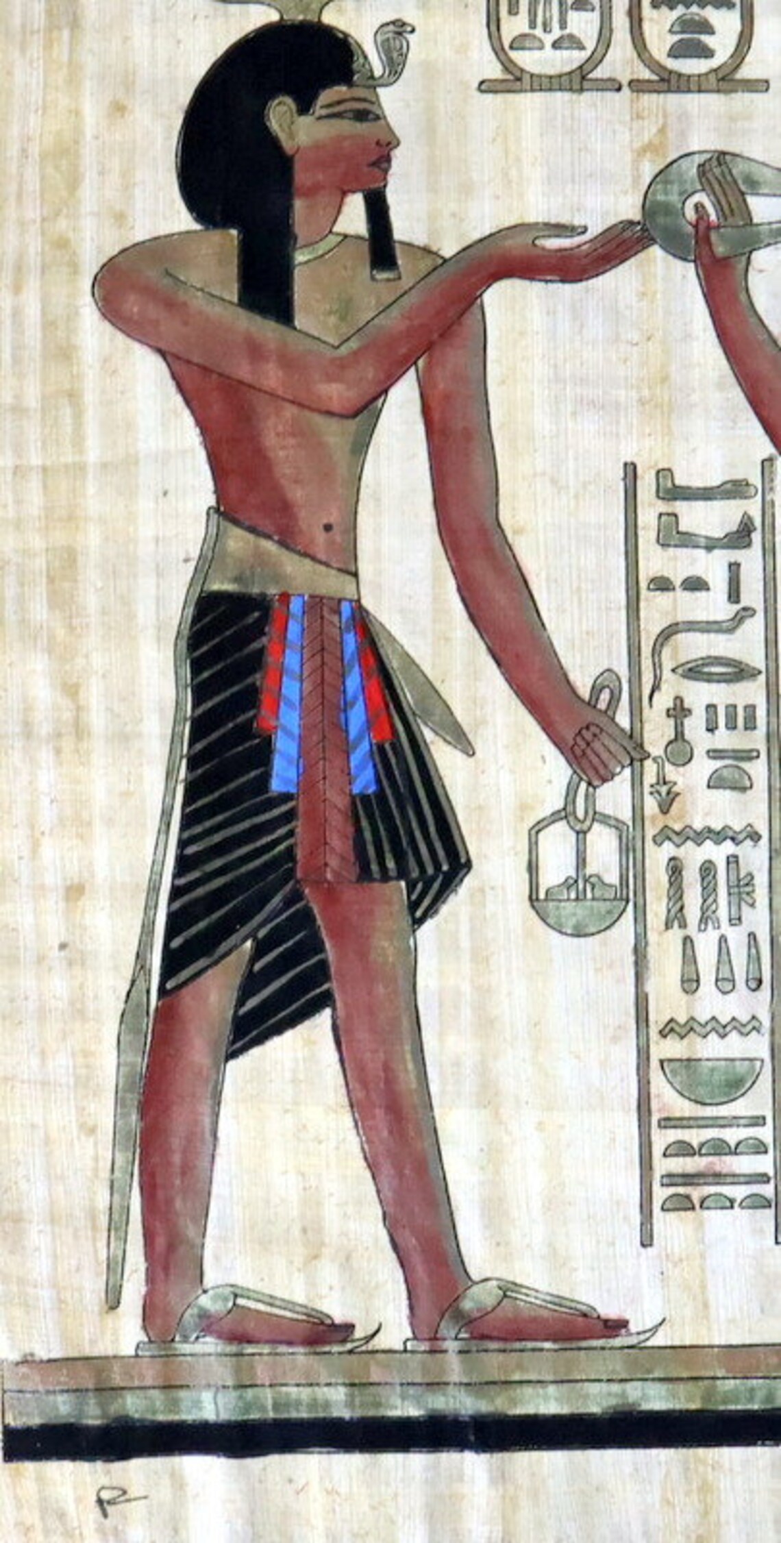 Original Papyrus Painting Signed by Artist - Etsy UK