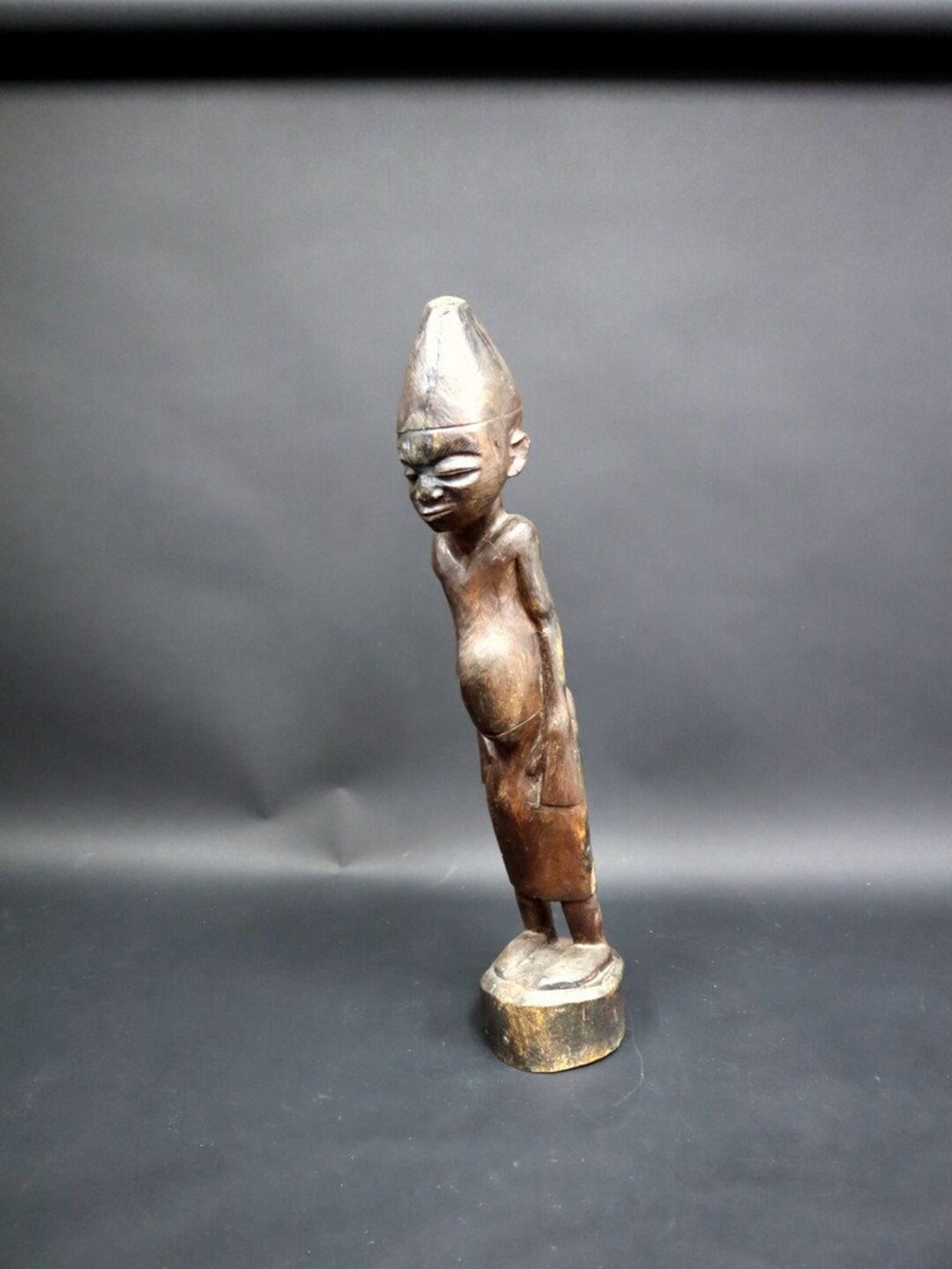 Antique hand carved African statue, ebony wood - Etsy Nederland
