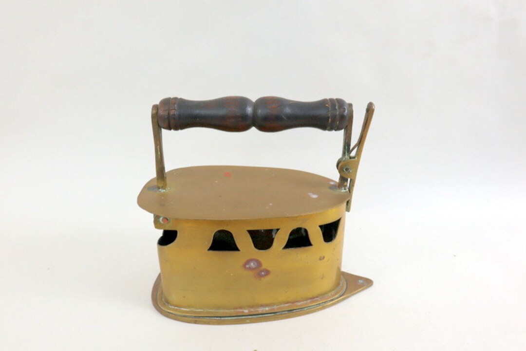 Antique Brass Charcoal Iron, Circa 1920. - Etsy