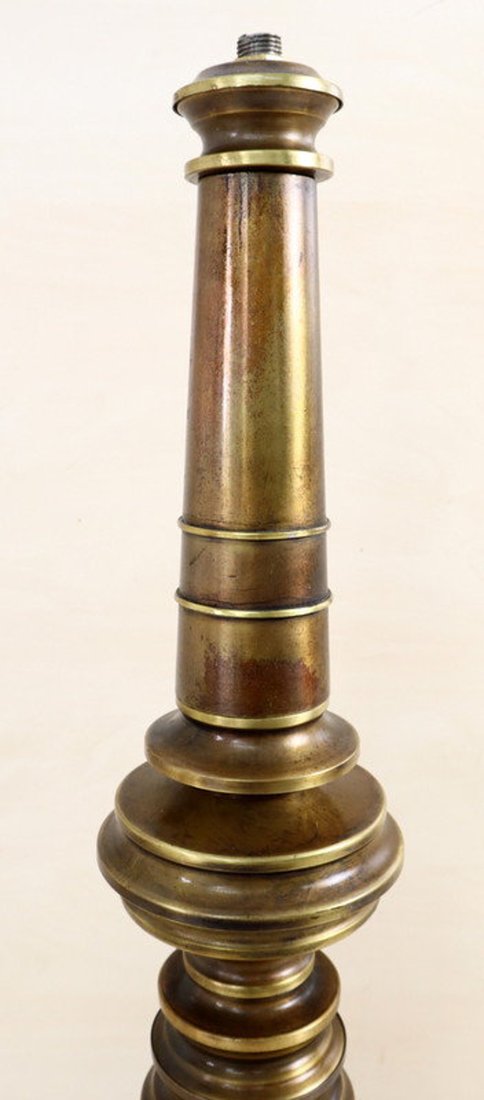 Antique Bronze Lamp Stand With Cast Iron Weighted Bottom - Etsy
