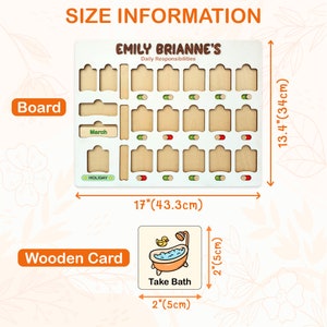 Chore Chart for Kids, Montessori Calendar, Kids Routine Chart, Toddler ...