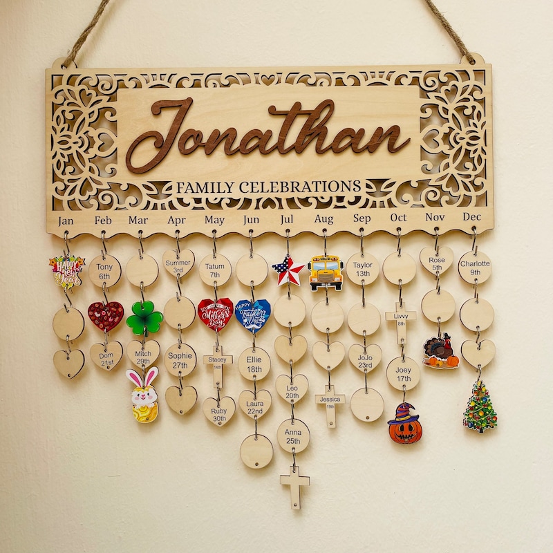 Birthday Calendar - Etsy