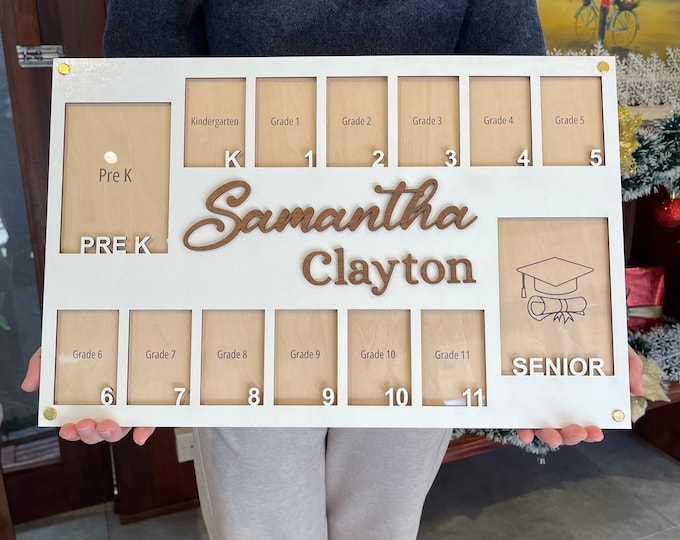 SCHOOL MEMORY Wall Hanging Pre-k/k-12 Years/ School Memory Board ...