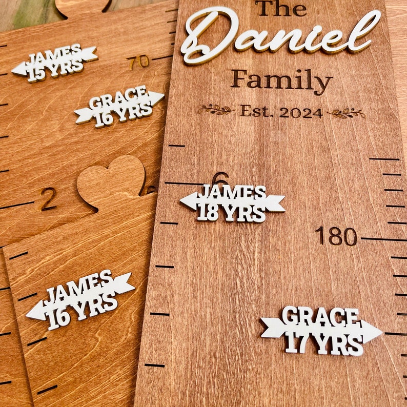 Personalized Growth Chart Markers: Wooden Height Marker Arrows - Etsy