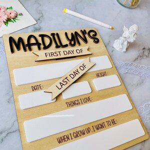 Back to School Sign, First Day of School Sign, Last Day of School Sign ...