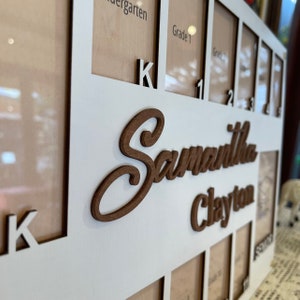 Personalized School Years Photo Frame: Pre K to Graduation Picture ...