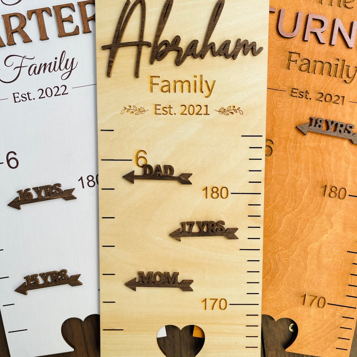 Personalized Growth Chart Markers: Wooden Height Marker Arrows - Etsy