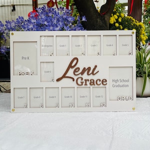 Personalized School Years Photo Frame: Pre-k to Graduation Picture ...