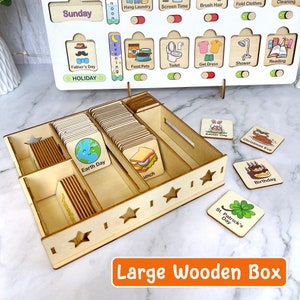 Chore Chart for Kids, Montessori Calendar, Kids Routine Chart, Toddler ...