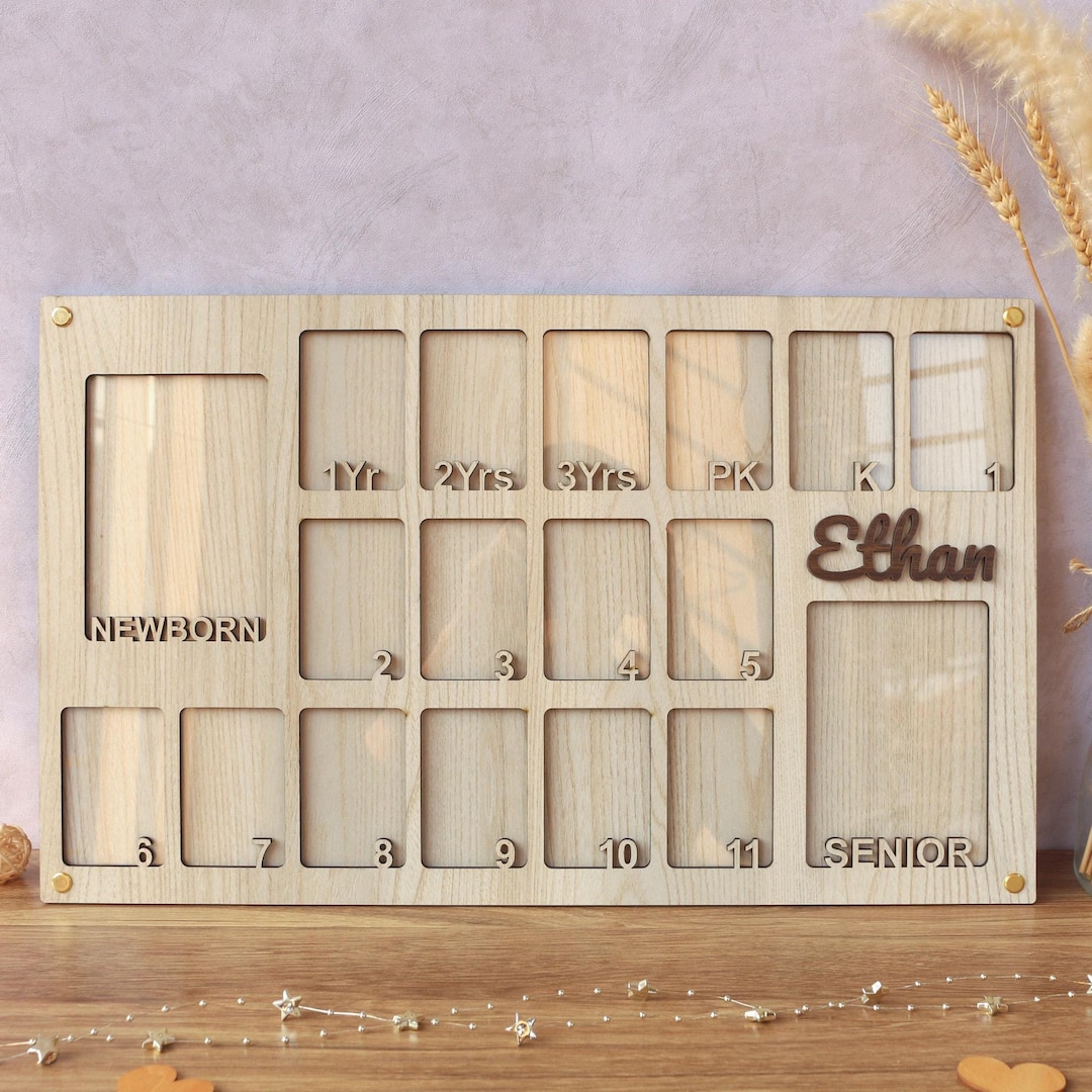 Personalized School Years Photo Frame: Prek to Graduation Picture ...