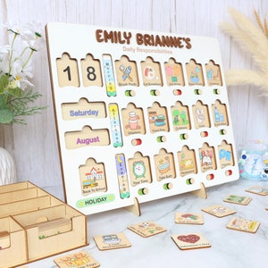 Chore Chart for Kids, Montessori Calendar, Kids Routine Chart, Toddler ...