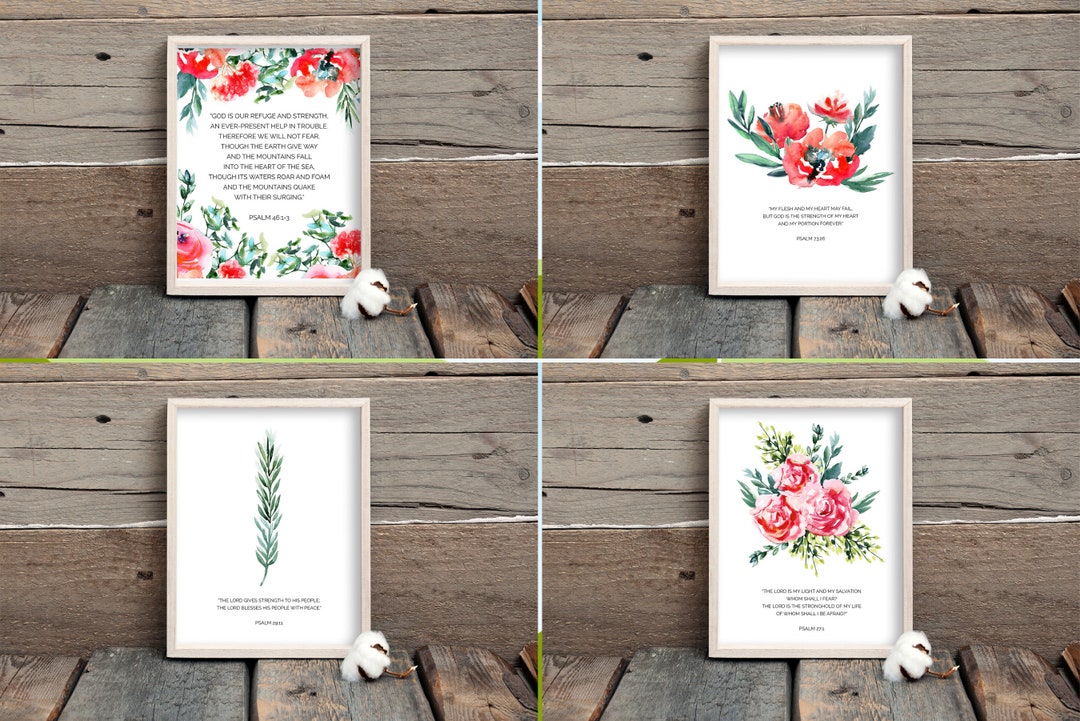 20 Pack Bible Verse Printable Bundle, Housewarming Gift, Home Decor ...