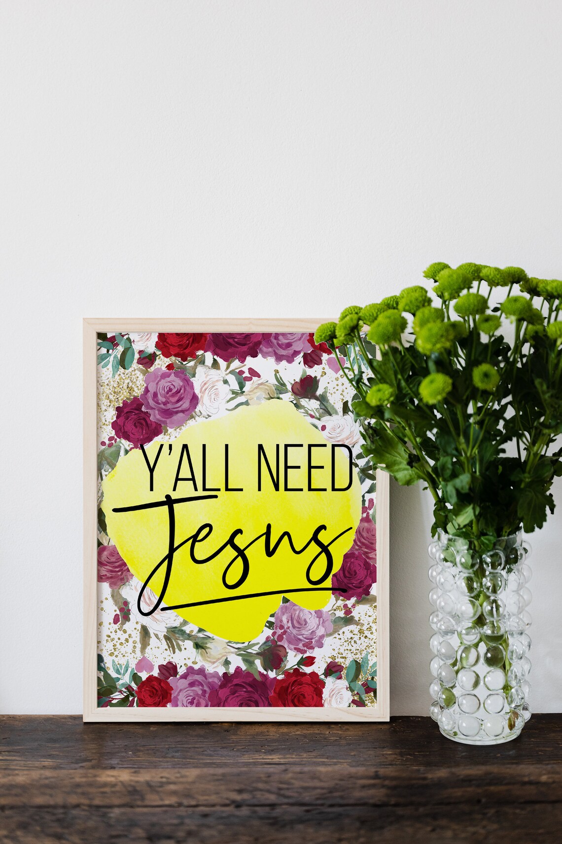 Y'all Need Jesus Bible Verse Printable Church Sign - Etsy