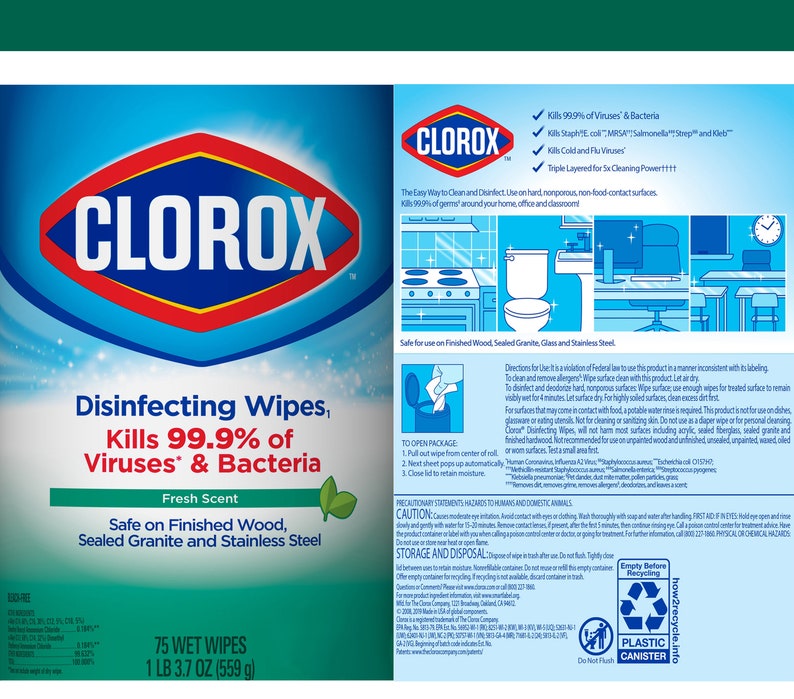 Clorox Cleaner Tumbler Wrap - Etsy