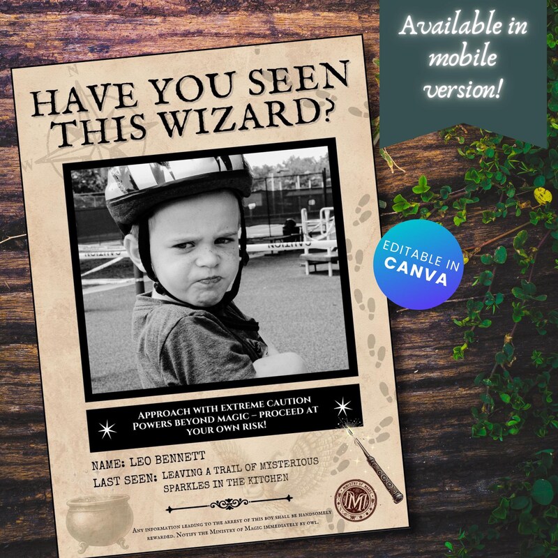 Wizard Poster' - Etsy