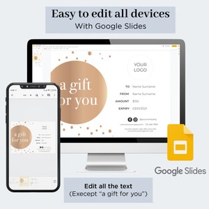 Gift Certificate Template, Editable Gift Card Template, Gift Voucher ...