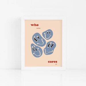 Who Cares Digital Art Print - Etsy
