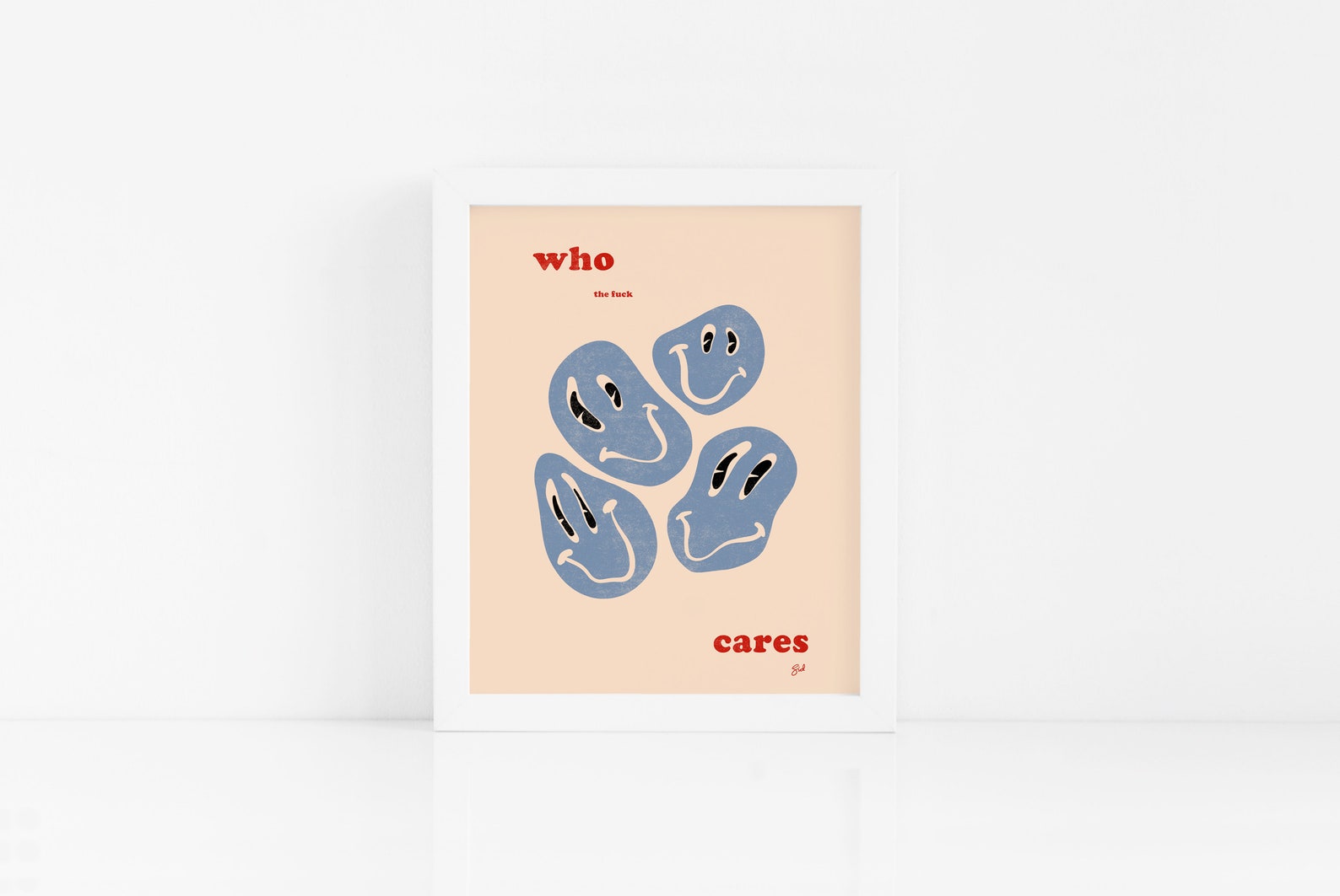 Who Cares Digital Art Print - Etsy